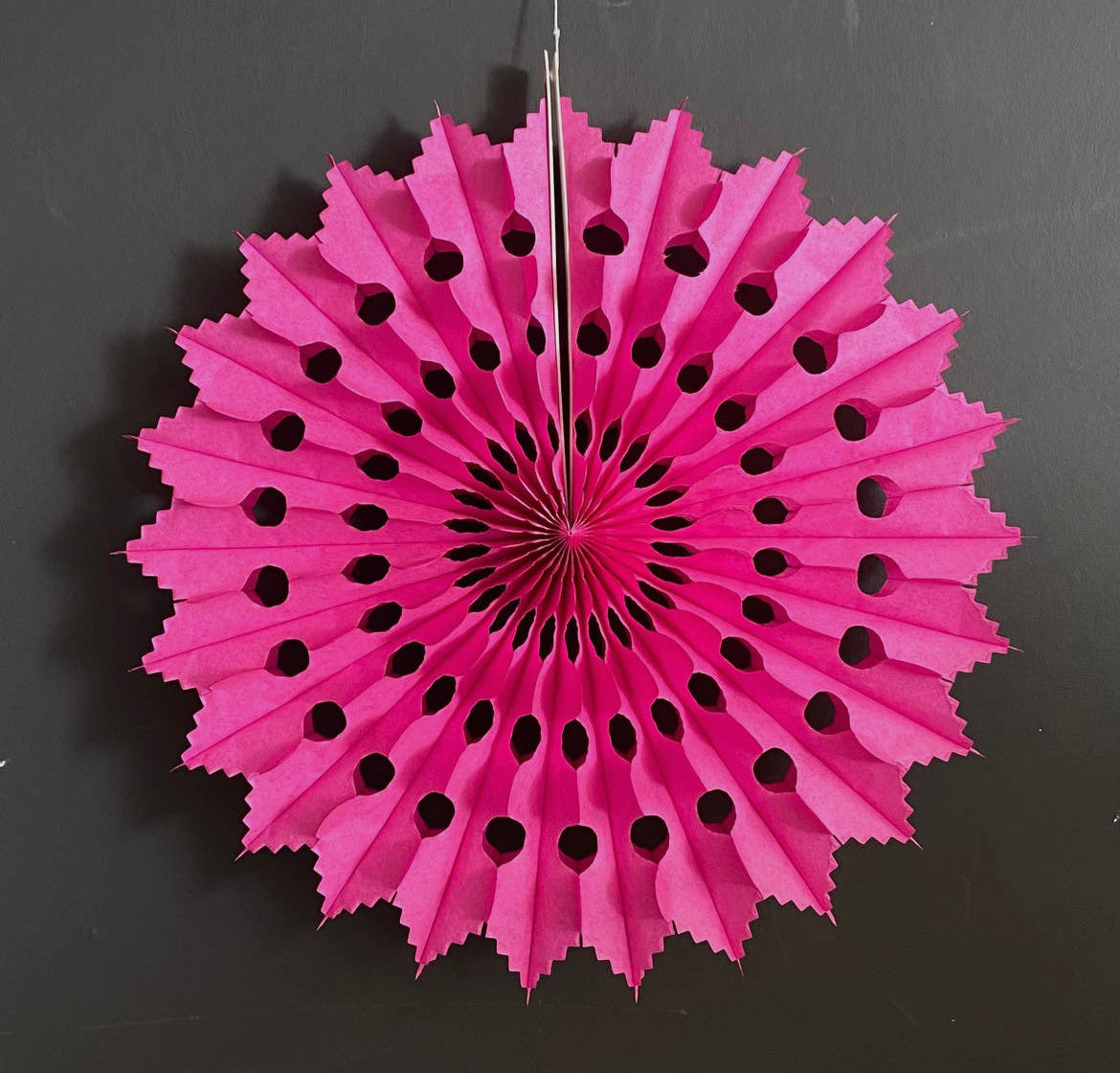 Pink Paper Fan Decoration – studiopylon