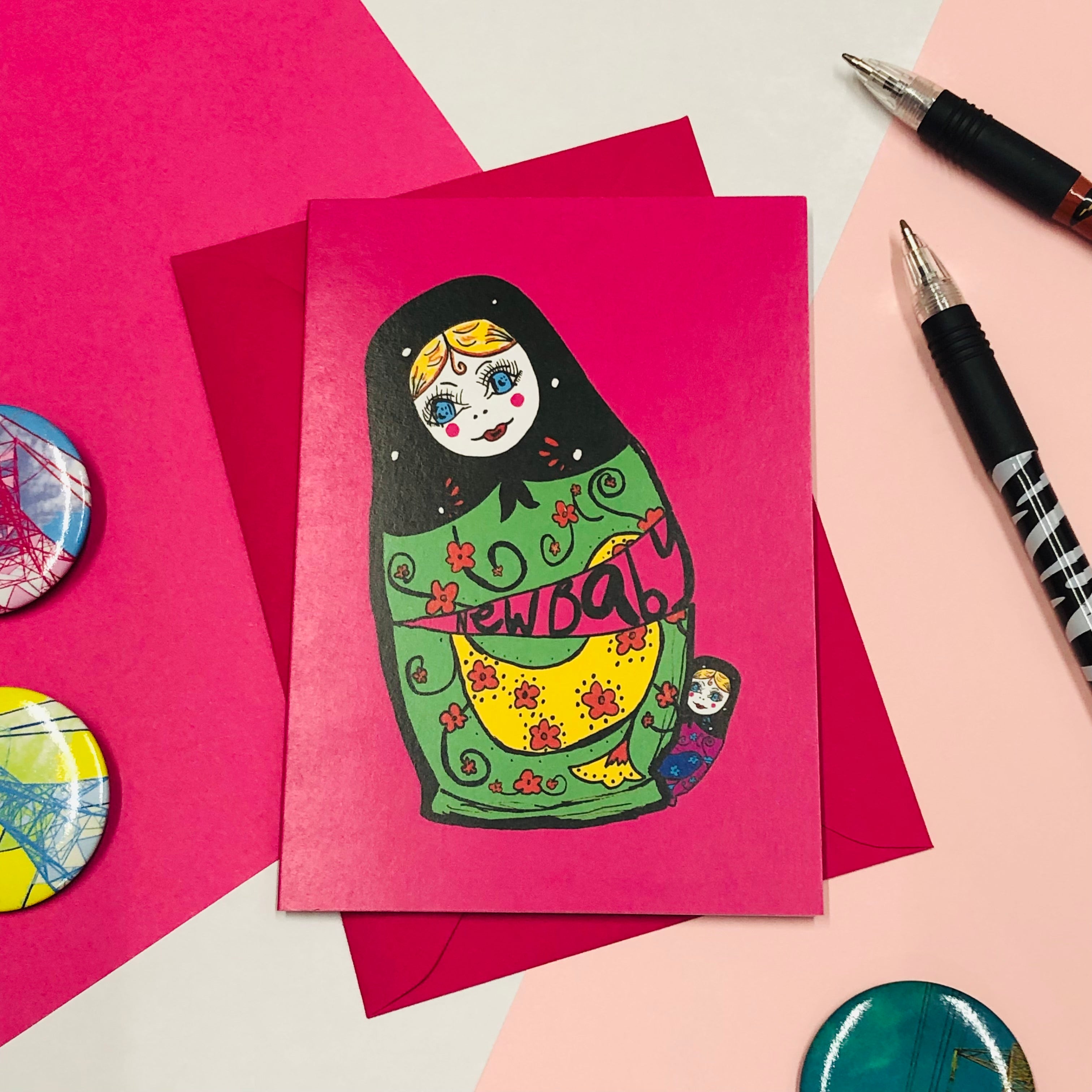 New Baby Greetings Card – studiopylon